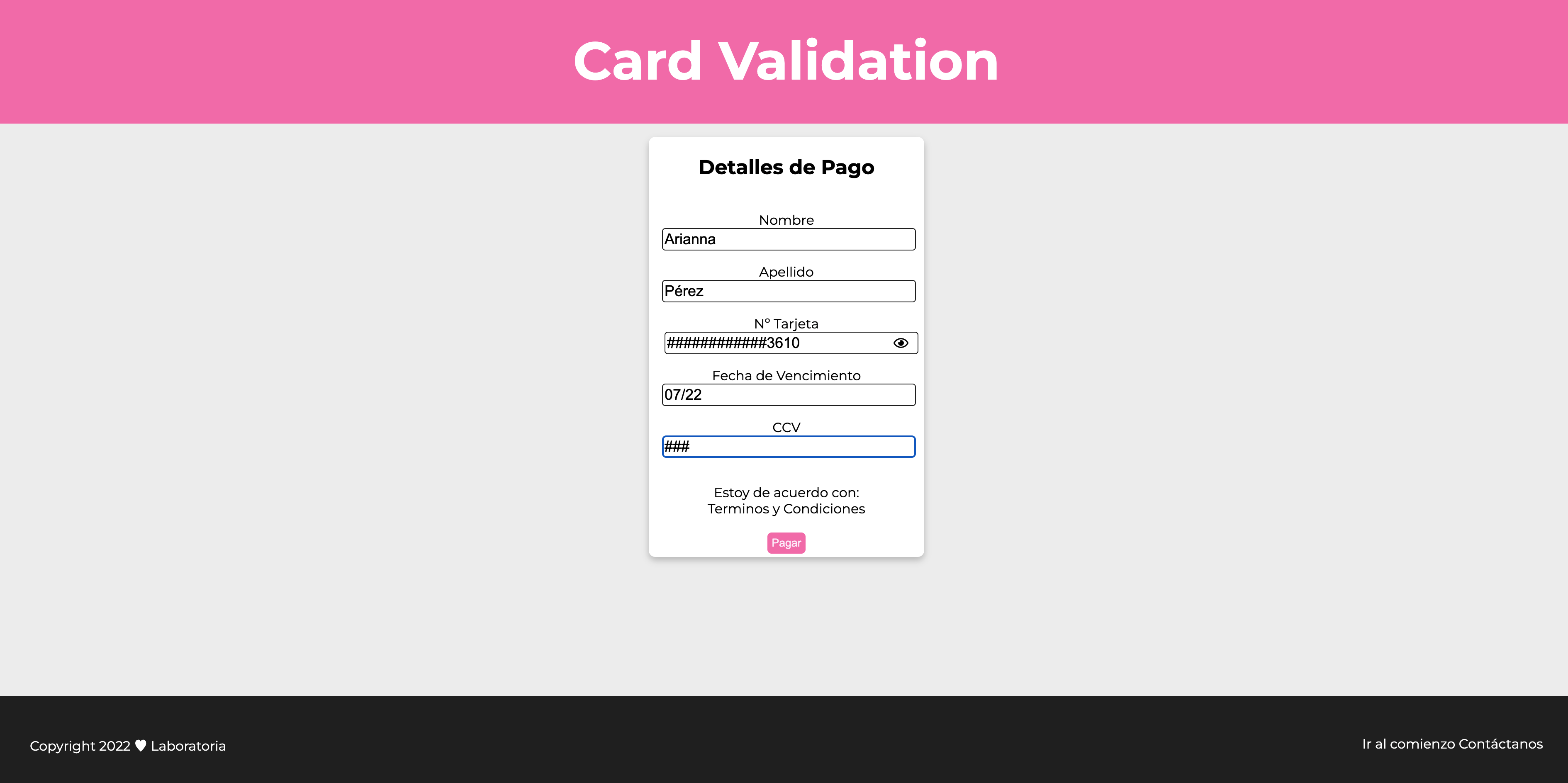 Girl Power Card Validation project | card-validation